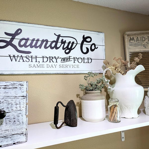 Laundry Room Rustic Sign - Rustic Laundry Sign -joanna Gaines Inspired ...