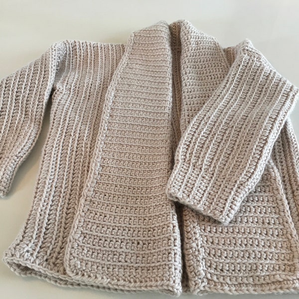 CROCHET PATTERN & VIDEO/ Cuddly as a Cloud Cardigan in Adult and Child ...