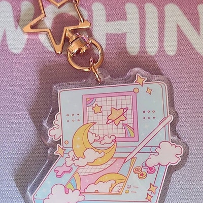 Cosmic Soda Acrylic Keychain Kawaii Aesthetic Acrylic Charm - Etsy
