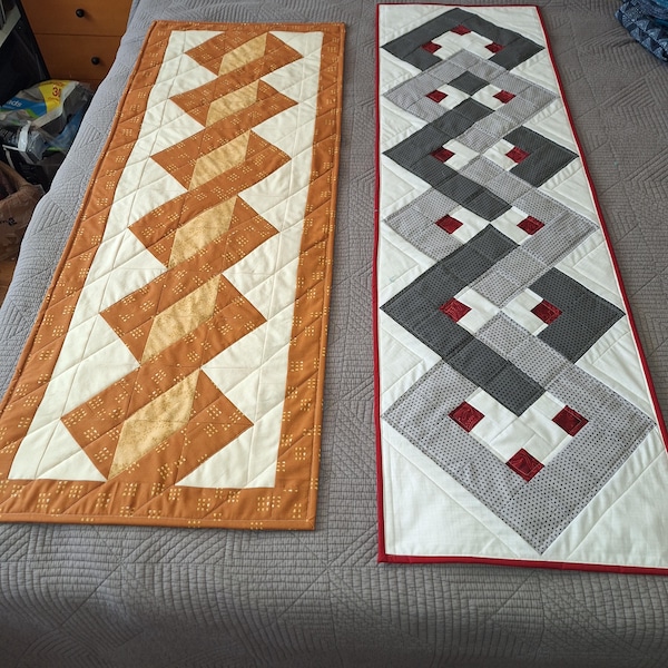 Twisted Pole Table Runner Pattern, Beginner-friendly Quilt (digital PDF ...