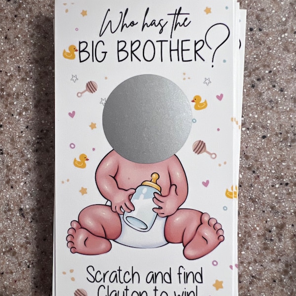 Who's the Dad Scratch off Game, Baby Shower Fun - Etsy