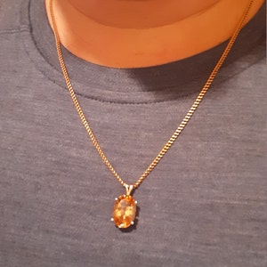 Small 10k Solid Gold Firey Opal Blue Topaz & Tiny Garnets | Etsy