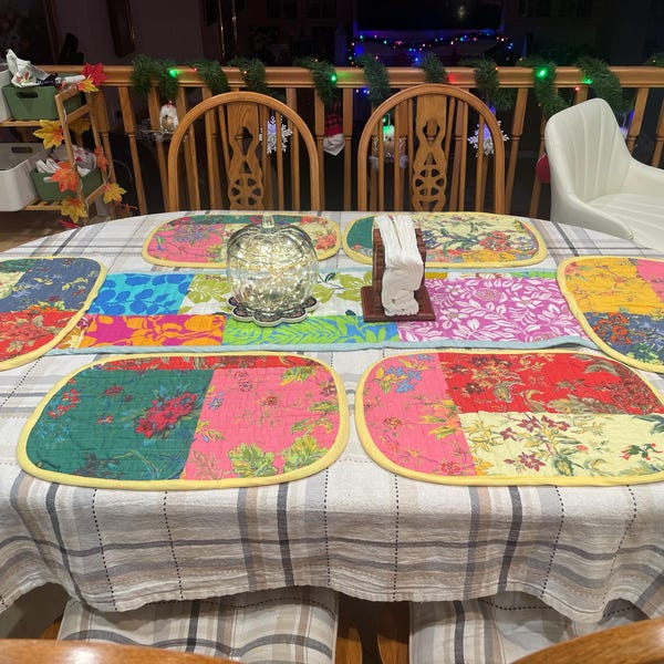 Vintage Farmhouse Patchwork Valance – 18x52 Inch 100% Cotton Floral ...