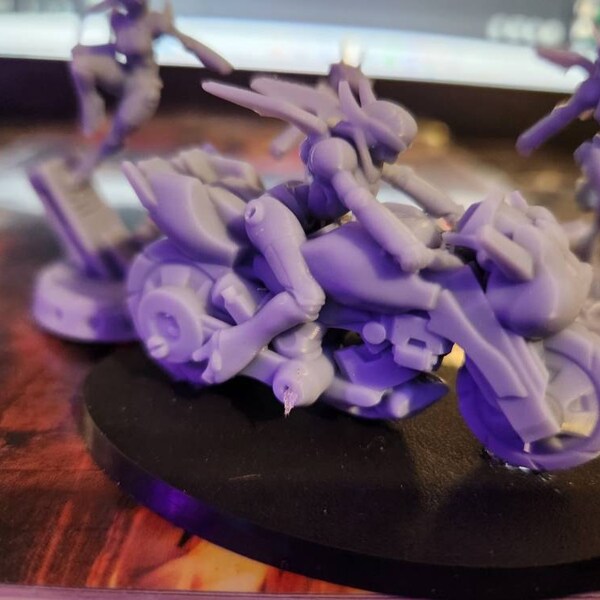 Mechaslave Moto Mode Priscilla on Motorcycle by Papsikels Miniatures - Etsy