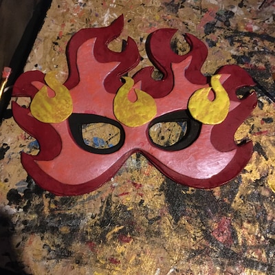 Fire Mask PDF Pattern - Etsy