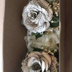 Pink Book Paper Roses Book Page Classic Literature - Etsy