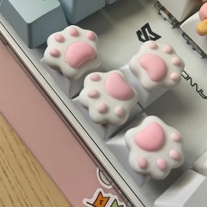 Cute Cat Paw Keycaps Cat Paw Keycap Set Kawaii Great - Etsy