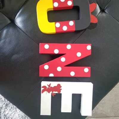 Minnie Mouse ONE Letters, Minnie ONE Letters, Minnie Party Theme,party ...