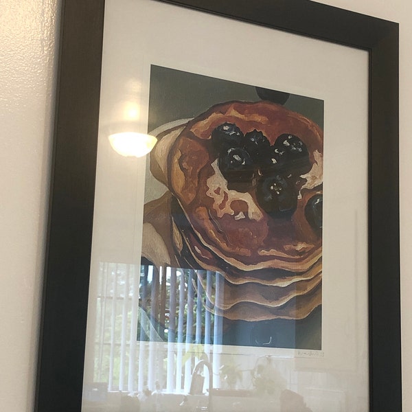 Pancakes III Art Print: Food Art, Food Illustration, Food Painting ...