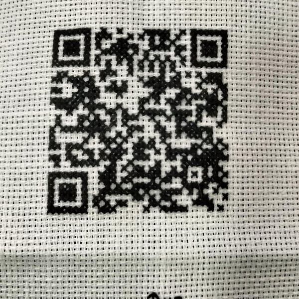 Rickroll QR Code Cross Stitch Pattern - Etsy