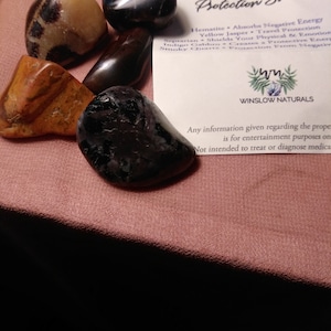 Protection Crystal Kit, Protection Crystal Bag, Protection Stones ...