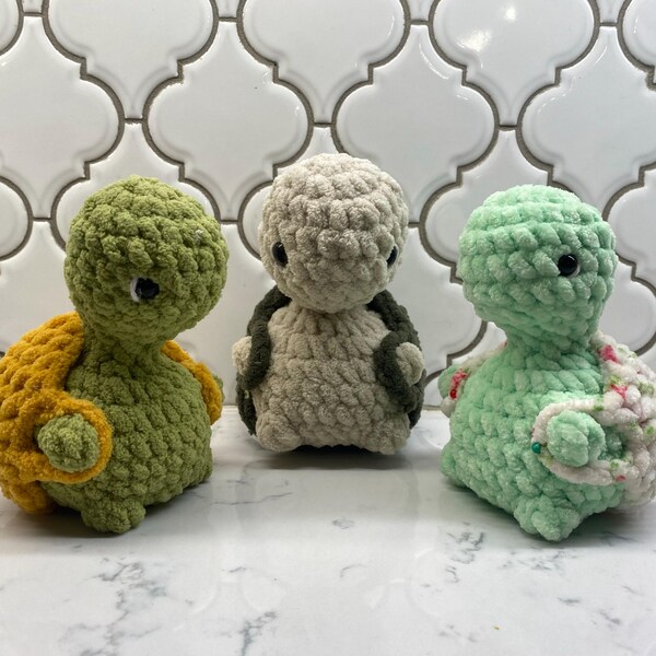 Trunk the Turtle No-sew Crochet Pattern Incl. Modifications for ...