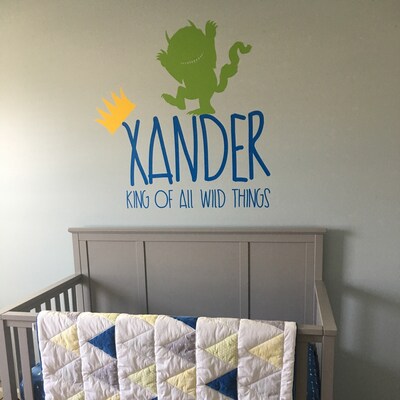 Where the Wild Things Are Inspired Decal Custom Name Decal - Etsy