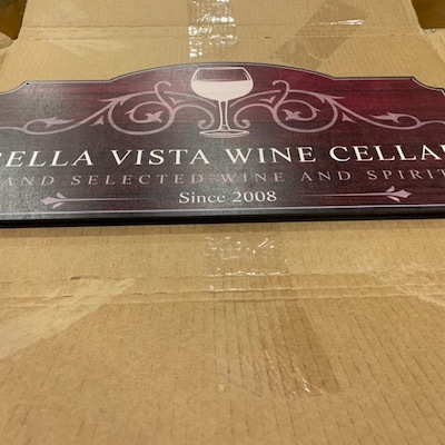 Personalized Wine Cellar Sign Custom Winery Signs, Vineyard Sign ...
