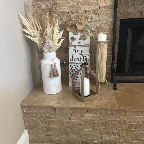 Hand Painted 'hey Darlin' Farmhouse Sign - 24” X 7.25” - Etsy