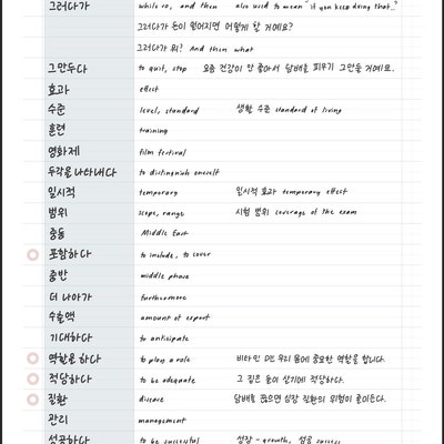Language Study Journal Notebook / English, Korean, Japanese, Chinese ...