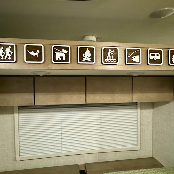 National Parks & Recreation Signs, National Forest Icons, Cabin Decor ...