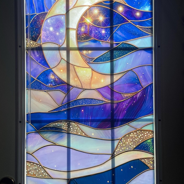 Stained Glass Window Door Film Frosted | PVC Free | Custom Size ...