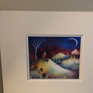 Mounted print titled 'Starry Meadows' by Amanda Clark | Etsy