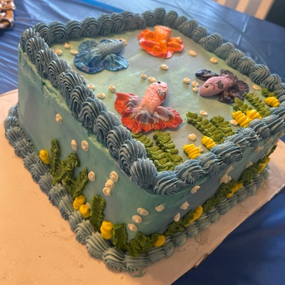 Handmade Edible Fondant RV Camping Cake Topper Set - Etsy