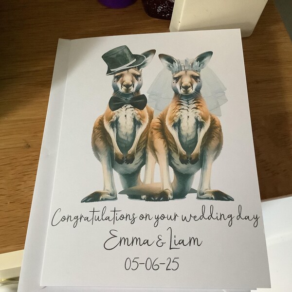 Save the Date Cow Wedding Card Personalised Highland Bride & Groom - Etsy