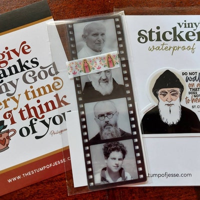 St. Clare of Assisi Waterproof Sticker Catholic Sticker - Etsy