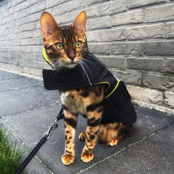 Warm Cat Jacket, Softshell Jacket for Cat, Waterproof and Windproof Cat ...