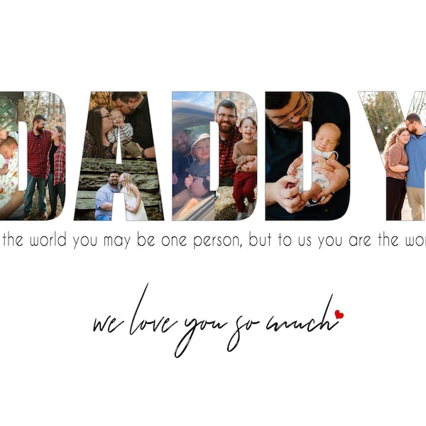PRINTABLE Custom Name Collage, Personalized Photo Collage, Custom ...
