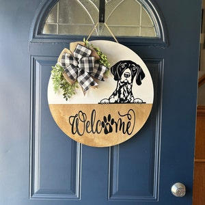 Pug Dog 18 Inch Door Hanger, Dog Welcome Sign - Etsy