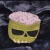 Brainy Skull Coaster Set CROCHET PATTERN / Skull Coaster PDF English ...