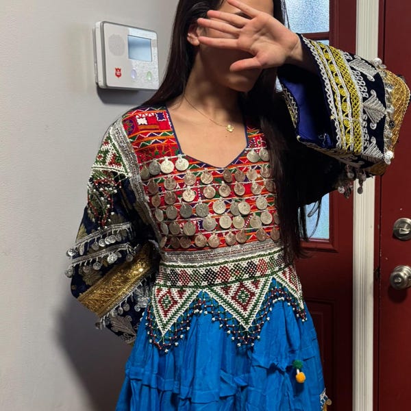 Royal Green Afghan Couple Dress With Waistcoat – Libaas-e-roya - Etsy