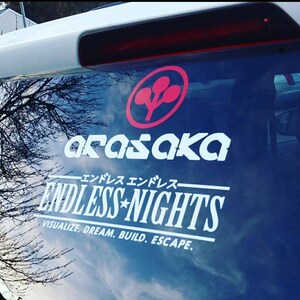 Endless Nights JDM Decal Sticker bumper Sticker Windshield - Etsy