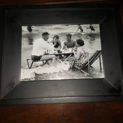 Sunbaker Sunbathing Beach Photo Printable Vintage Photo Poster Instant ...