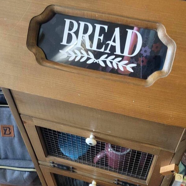 Bread Box Decal, Bread Box Storage Label, Farmhouse Style Pantry Decor ...