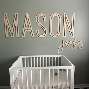 Custom Wood Baby Name Sign Letter Wall Art Kids Room Art - Etsy