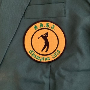 Custom Embroidered Patch - Golf Circle Patch - Personalize It! - Sew on ...