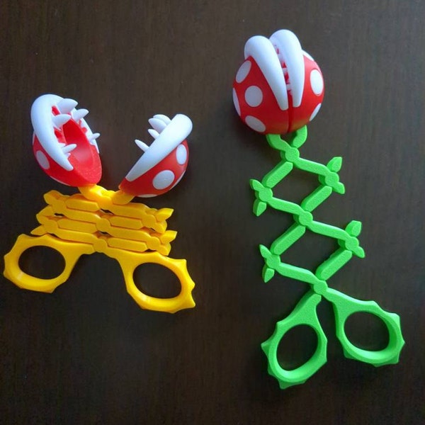 Piranha Plant Grabber Toy: 3D Printed Extendable Mario Bros Collectible ...