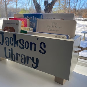 Personalized Children's Library Box, Baby Book Box, Book Storage ...