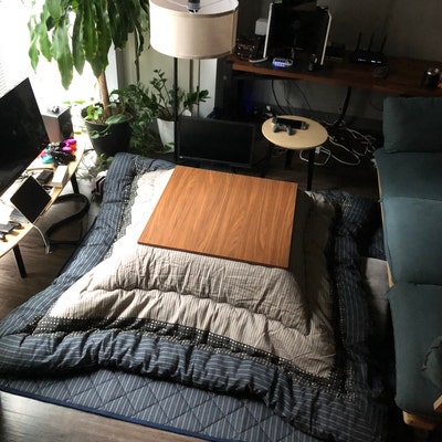 Kotatsu Futon Comforter Premium Cotton Fluffy Table Square Rectangle ...