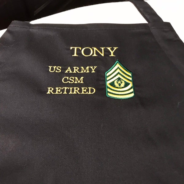 2 Sizes Army Command Sergeant Major Rank - Machine Embroidery Design ...