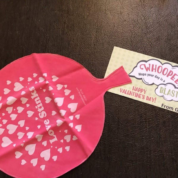 EDITABLE Whoopee Cushion Valentines | Printable Whoopee Cushion Holder ...