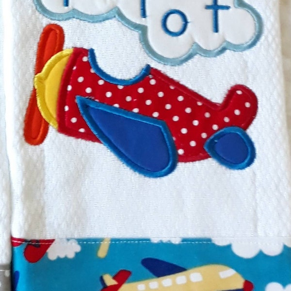 Plane Applique Embroidery Design - Etsy