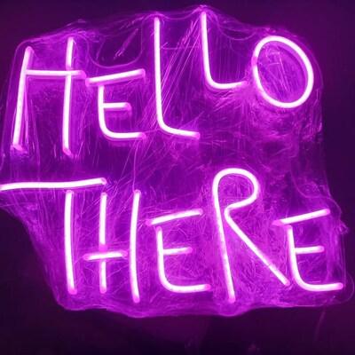 Hello There, Hell Here Neon Sign,personalized Gifts, Halloween Decor ...