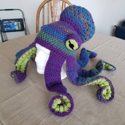PATTERN Crochet Octopus Hat - Etsy