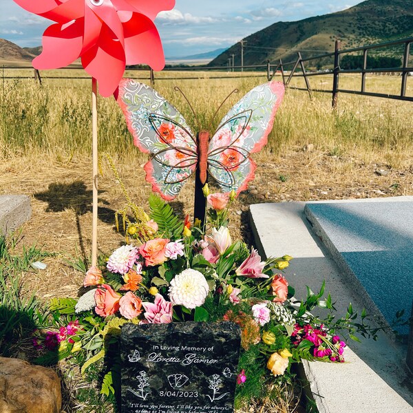 Small Personalized Memorial Stone / Grave Marker / Urn Marker ~ Solid ...