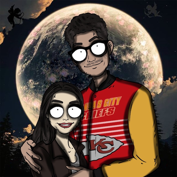 Digital Nightmare Portrait - Grove Street Art by Carla - Tim Burton ...