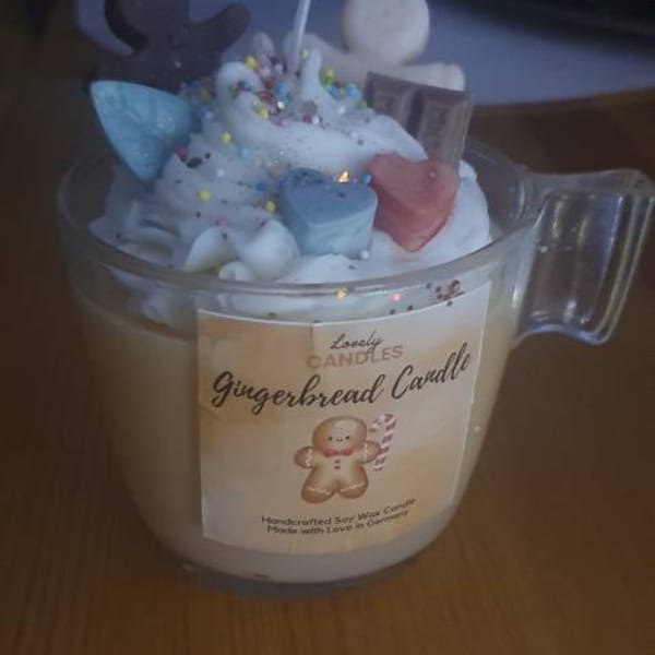 Gingerbread Candle / Gingerbread Dessert Candle - Etsy UK