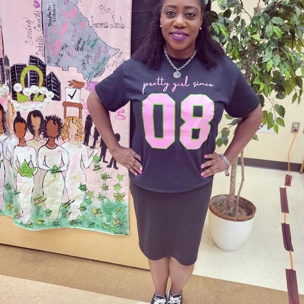 Greek Line Number Club Shirtace, Deuce, Tre, Quad, Tail Crimson & Cream ...