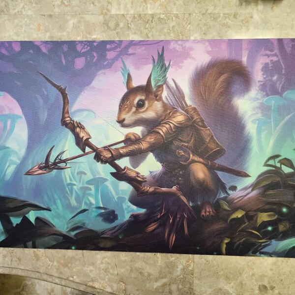 Squirrel Playmat 14" X 24" Playmat for Card, Ccg, and Tabletop Games ...
