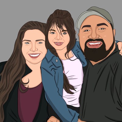 Custom Digital Cartoon Portrait Custom Digital Portrait - Etsy